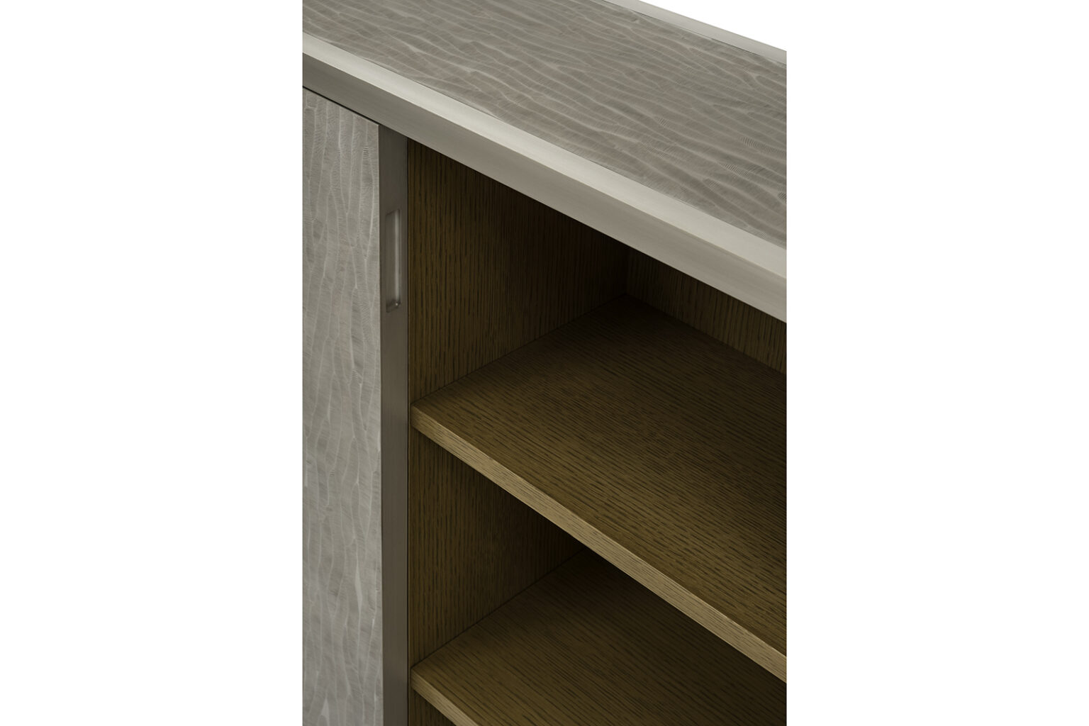 Silver Chiseled Cabinet