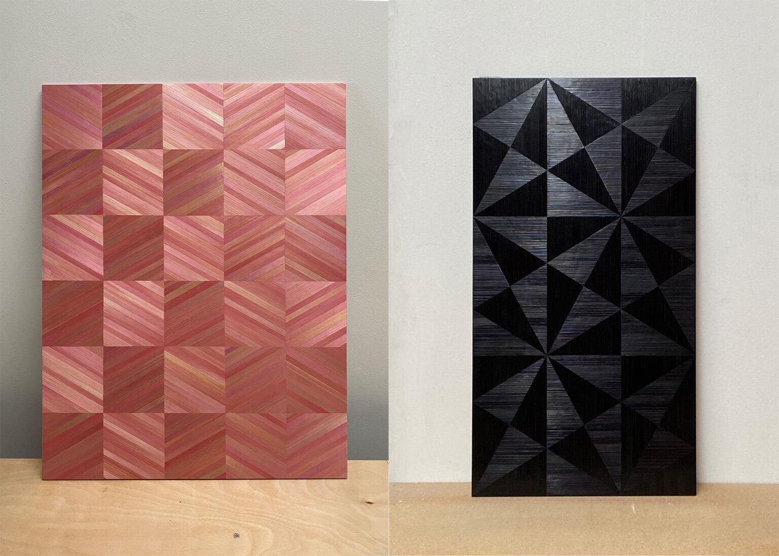 New Collection of Straw Marquetry Samples