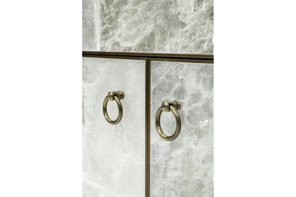 Bedside Table in Gypsum & Lacquer