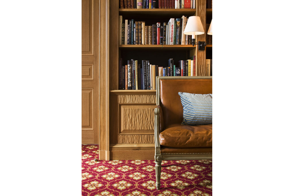 Library in Gouged Oak