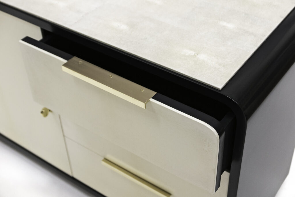 Night Stands in Parchment & Shagreen